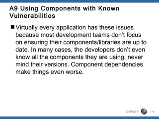 Sergey Kochergan - OWASP Top 10 Web Application Vulnerabilities | PPT