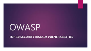 Owasp Top 10 2017 | PPTX