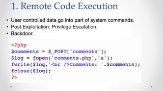 OWASP A1 - Injection | The art of manipulation | PPTX