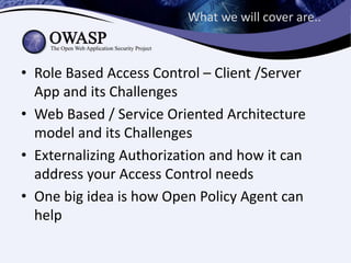 Externalizing Authorization in Micro Services world | PPTX | Cloud Computing | Internet