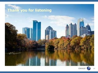 Owasp atlanta-ciso-guidevs1 | PPTX