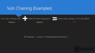 Using Vuln Chaining and Other Factors for a Better Risk Perspective | PPT