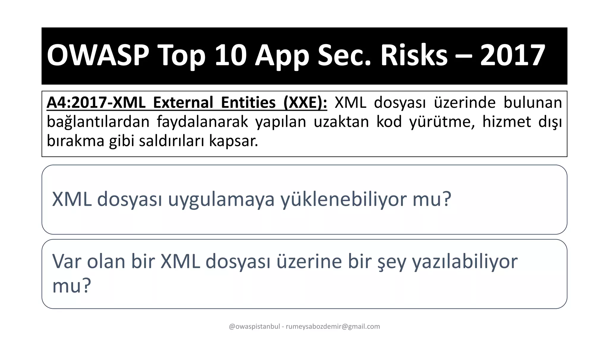 Broken Authentication | OWASP Istanbul | PPT