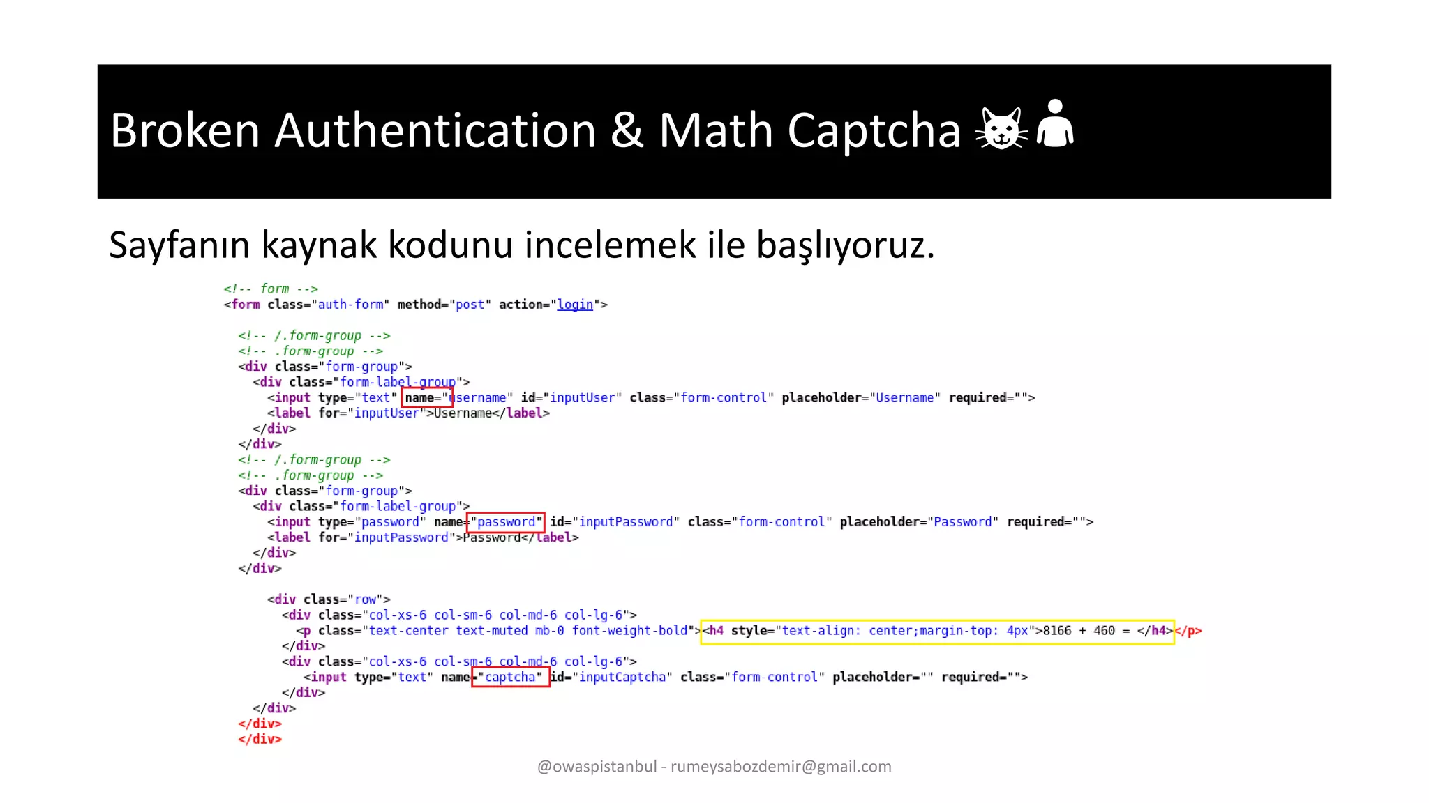 Broken Authentication Owasp Istanbul Ppt