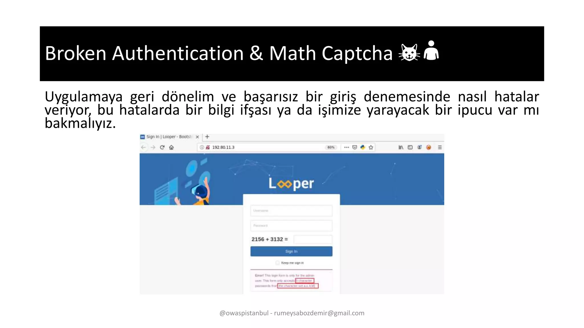Broken Authentication Owasp Istanbul Ppt