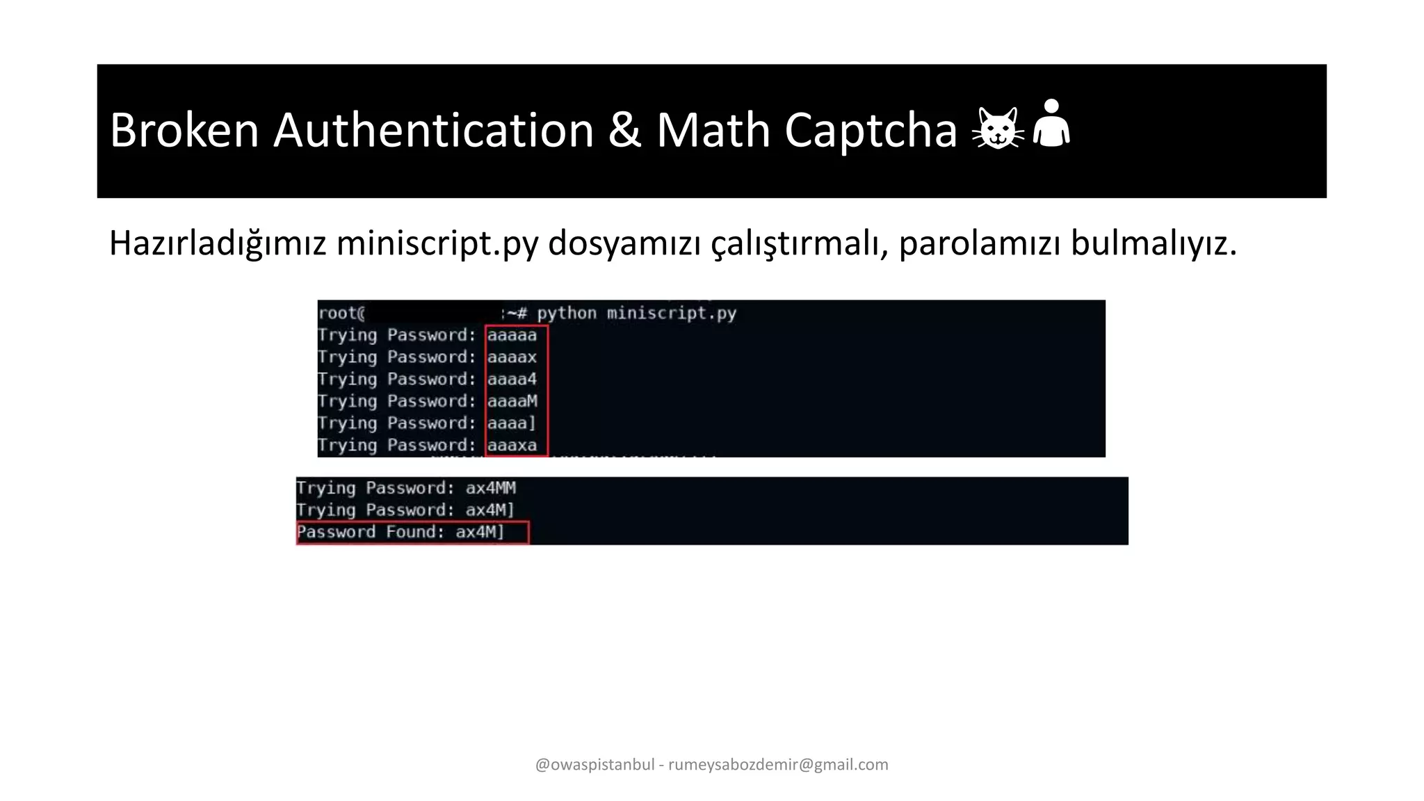 Broken Authentication | OWASP Istanbul | PPT