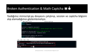 Broken Authentication | OWASP Istanbul | PPT