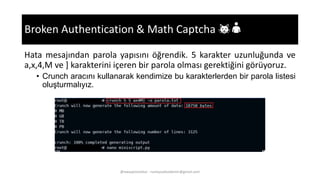 Broken Authentication | OWASP Istanbul | PPT