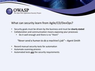 Continuous Security Testing in a Devops World | PPT