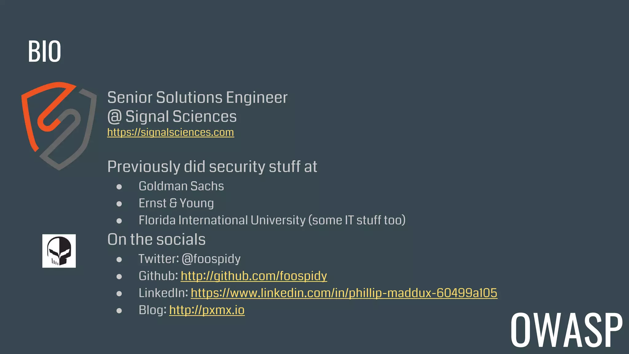 HoneyPy Honeypot (OWASP Triangle Chapter) | PPT