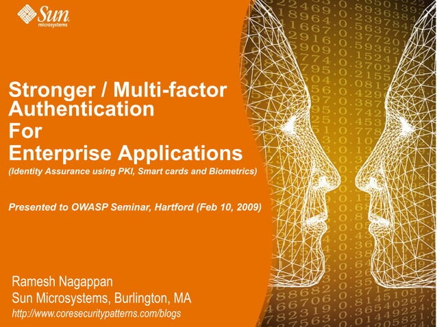 Stronger/Multi-factor Authentication for Enterprise Applications | PPT