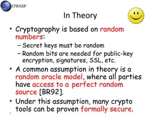 OWASP Much ado about randomness | PPT