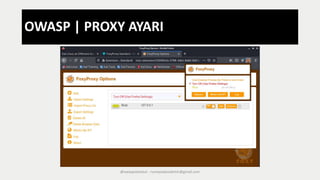 Burp Suite SQL Injection Attack | OWASP Istanbul | PPT