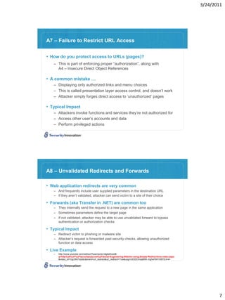 OWASP Top Ten in Practice | PDF