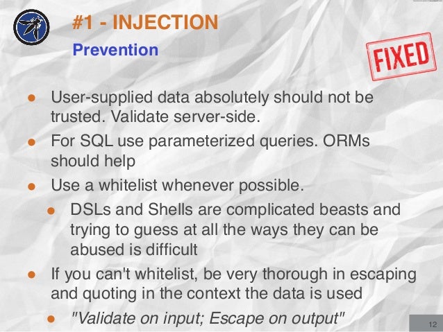 Owasp Top 10 The Ten Most Critical Web Application Security Risks