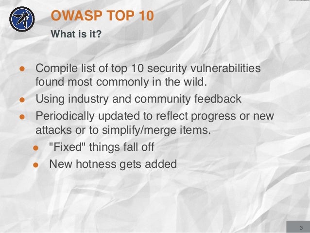 Owasp Top 10 The Ten Most Critical Web Application Security Risks