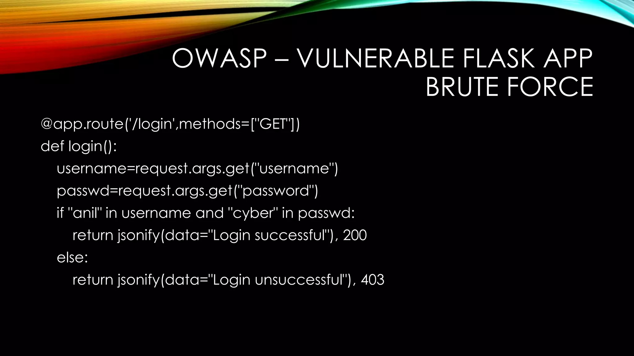 OWASP-VulnerableFlaskApp | PDF