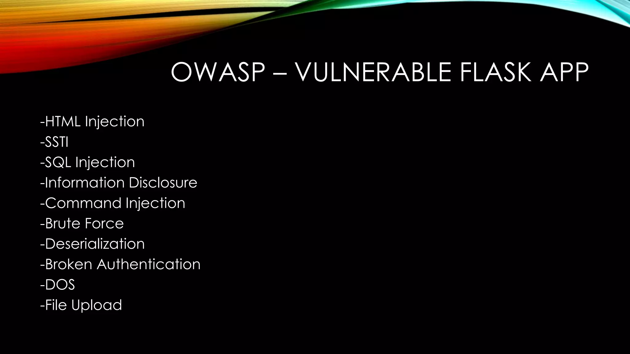 OWASP-VulnerableFlaskApp | PDF | Web Development | Internet