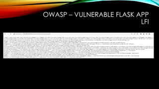 OWASP-VulnerableFlaskApp | PDF | Web Development | Internet