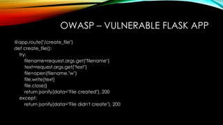 OWASP-VulnerableFlaskApp | PDF | Web Development | Internet