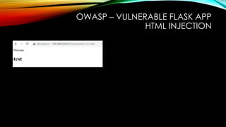 OWASP-VulnerableFlaskApp | PDF | Web Development | Internet