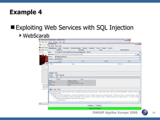OWASP WebGoat and PANTERA Web Assessment Studio Project. | PPT