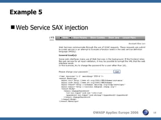 OWASP WebGoat and PANTERA Web Assessment Studio Project. | PPT