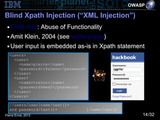 XML Attack Surface - Pierre Ernst (OWASP Ottawa) | PPT