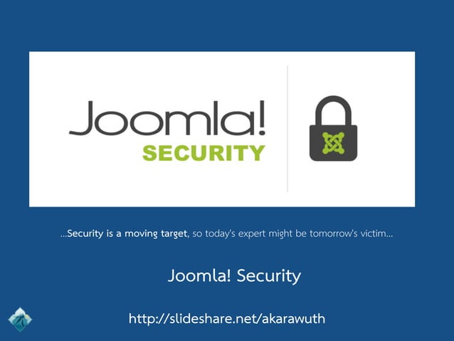 OWASP Thailand 2016 - Joomla Security | PPT