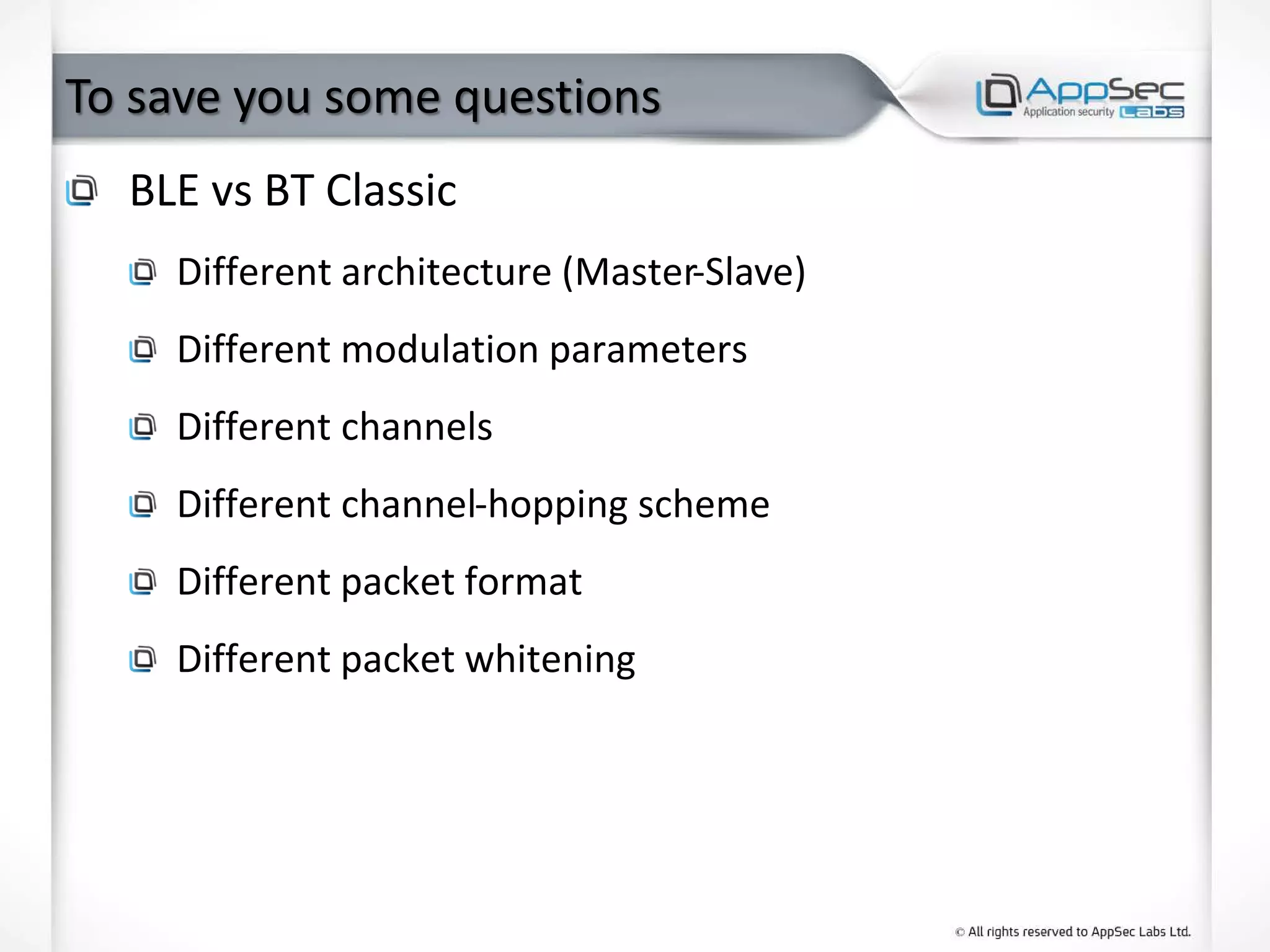 R U aBLE? BLE Application Hacking | PPT