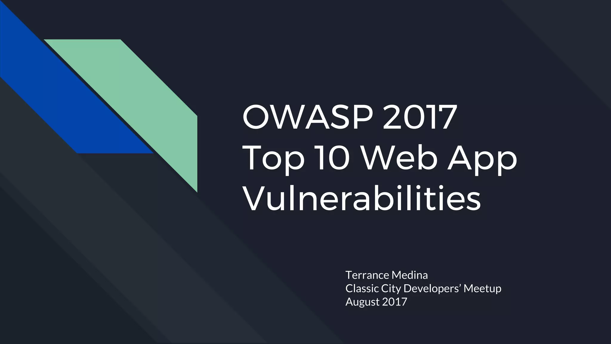 Top 10 Web Application vulnerabilities | PPT