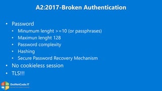Meetup DotNetCode Owasp | PPT