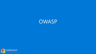 Meetup DotNetCode Owasp | PPT