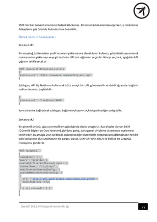 OWASP API Security Top 10 - 2023 (Türkçe Çeviri) | PDF