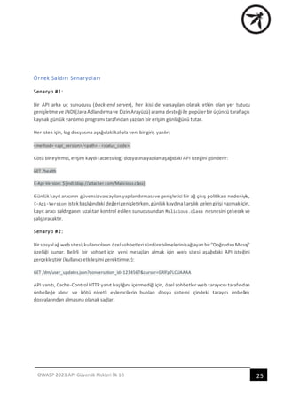 OWASP API Security Top 10 - 2023 (Türkçe Çeviri) | PDF