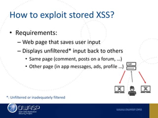Owasp Top 10 A3: Cross Site Scripting (XSS) | PPTX