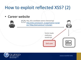 Owasp Top 10 A3: Cross Site Scripting (XSS) | PPTX