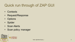 Security Automation using ZAP | PPT