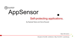 Owasp appsensor self-protecting applications | PPT