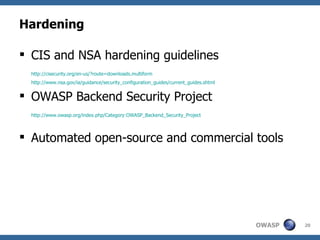 OWASP - Building Secure Web Applications | PPT