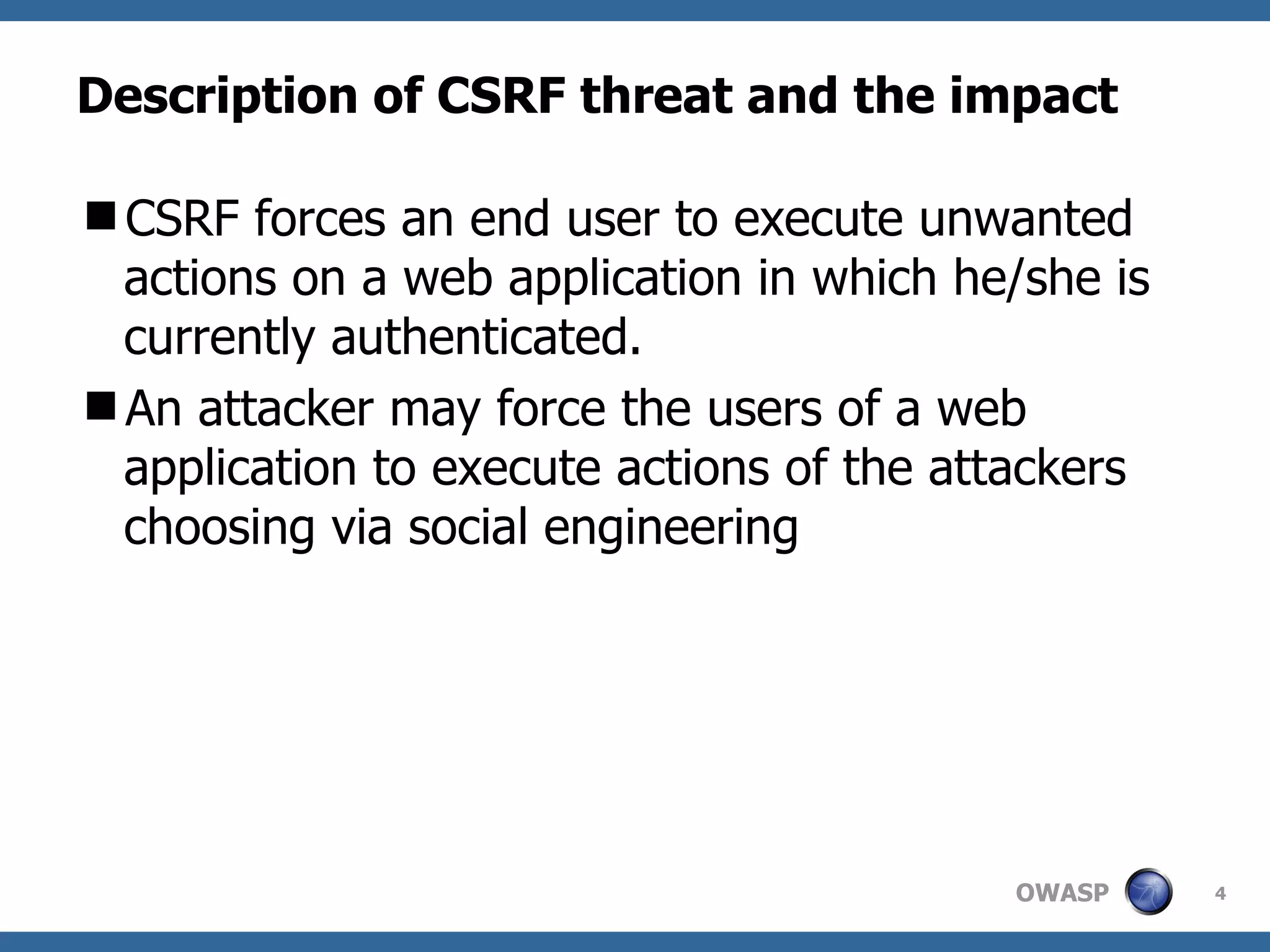 Cross Site Request Forgery Vulnerabilities | PPT Cross Site Request Forgery Vulnerabilities | PPT