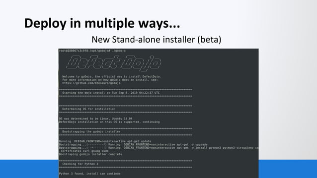 Owasp Defectdojo Open Source Security Sanity Ppt
