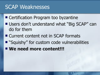 Security Content Automation Protocol and Web Application Security | PPT