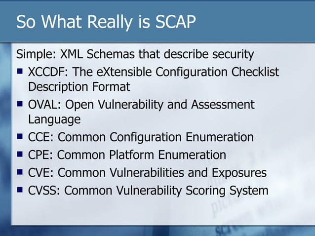 Security Content Automation Protocol and Web Application Security | PPT