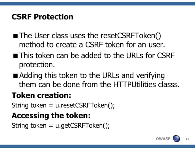 Understanding ESAPI, OWASP Delhi | PDF