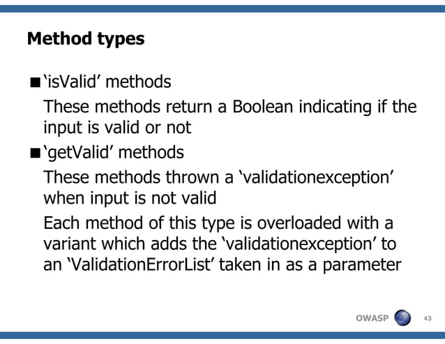 Understanding ESAPI, OWASP Delhi | PDF