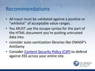 Owasp first5 presentation | PPT