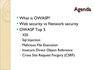 Owasp Hacker Secrets Barcamp | PPT