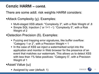 HARM Score: Approaches to Quantitative Risk Analysis for Web ...