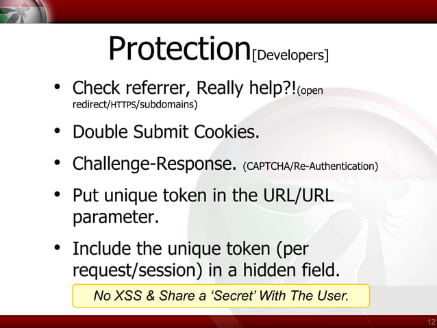 Owasp Khartoum Top 10 A5 7th Meeting Cross Site Request Forgery Pptx